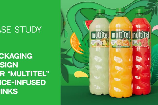Packaging Design for "Multitel": Logo and Fruity Identity
